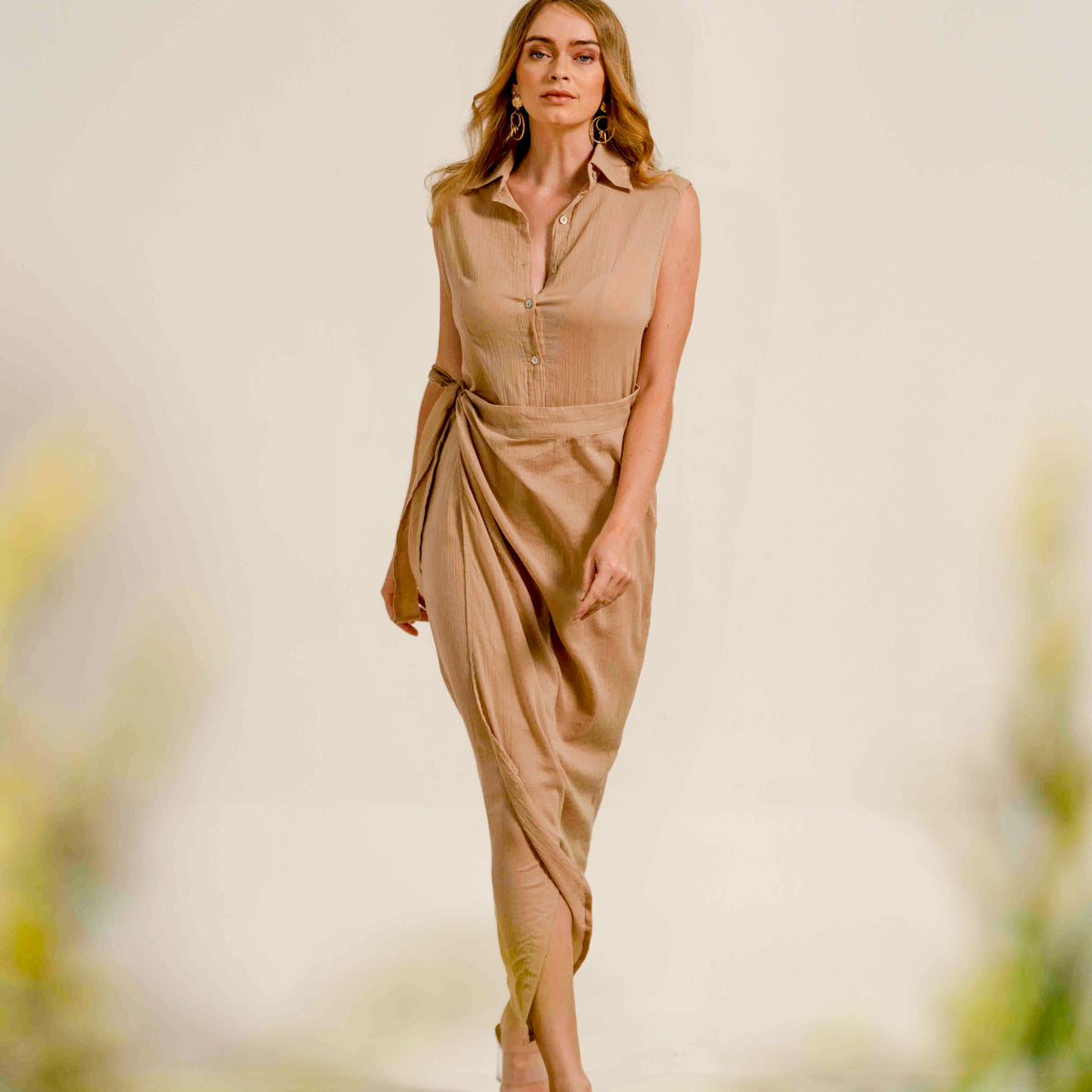 Laura Maxi Dress Nude – Myth the Label