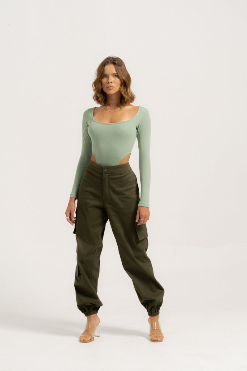 Lachia Long Sleeve Bodysuit – Myth the Label